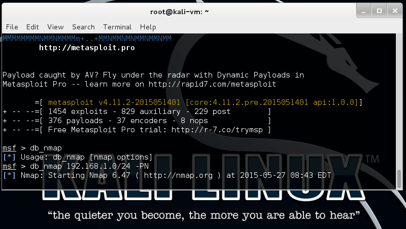 Vulnerability Scanning - Metasploit Unleashed