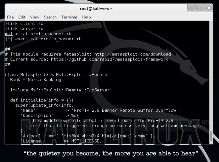 Exploit Module Format Offsec